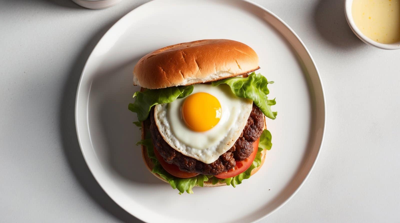 Indulgent Breakfast Burger with Egg and Veggies | ReallyEats