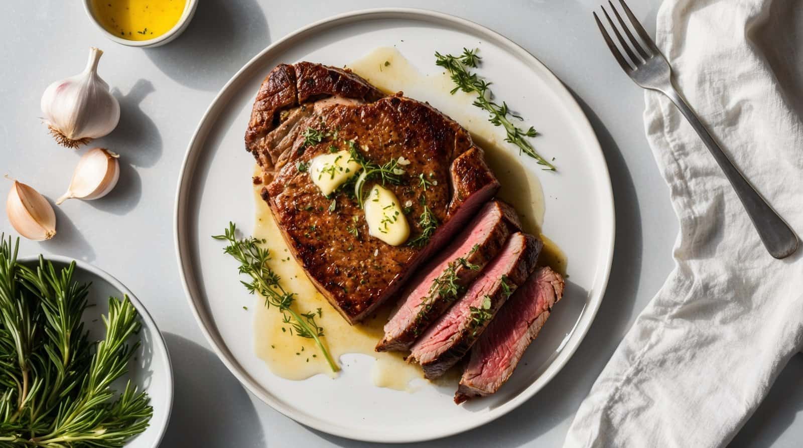 Steak Recipe with Garlic Butter and Fresh Herbs | ReallyEats