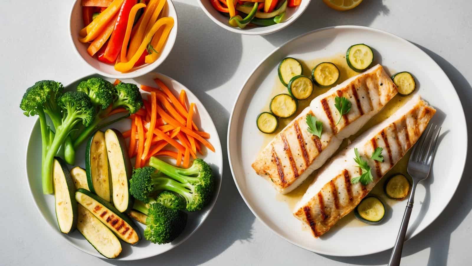 Grilled Fish with Sautéed Vegetables | ReallyEats