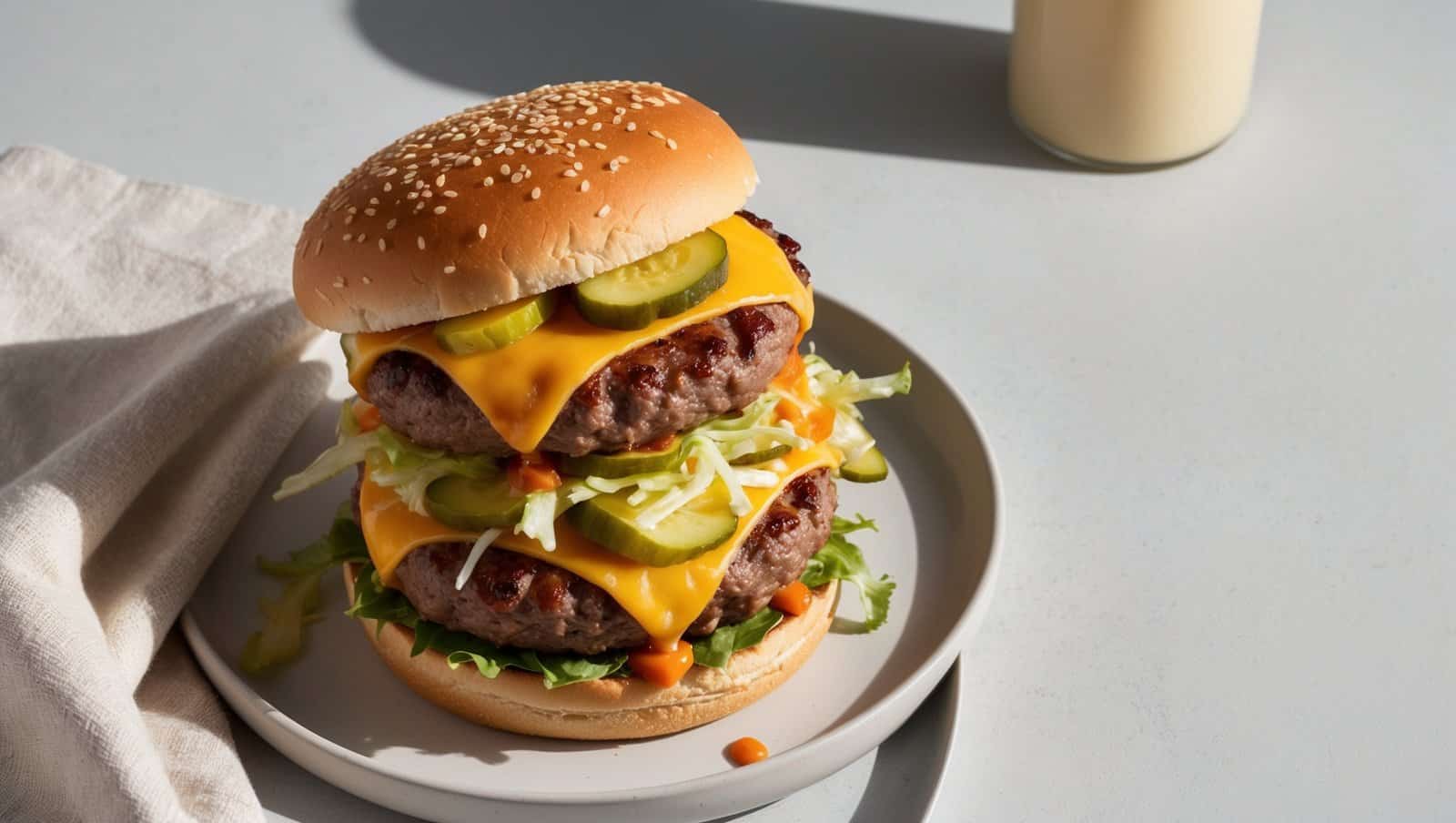 Indulgent Homemade Big Mac-Inspired Burger | ReallyEats