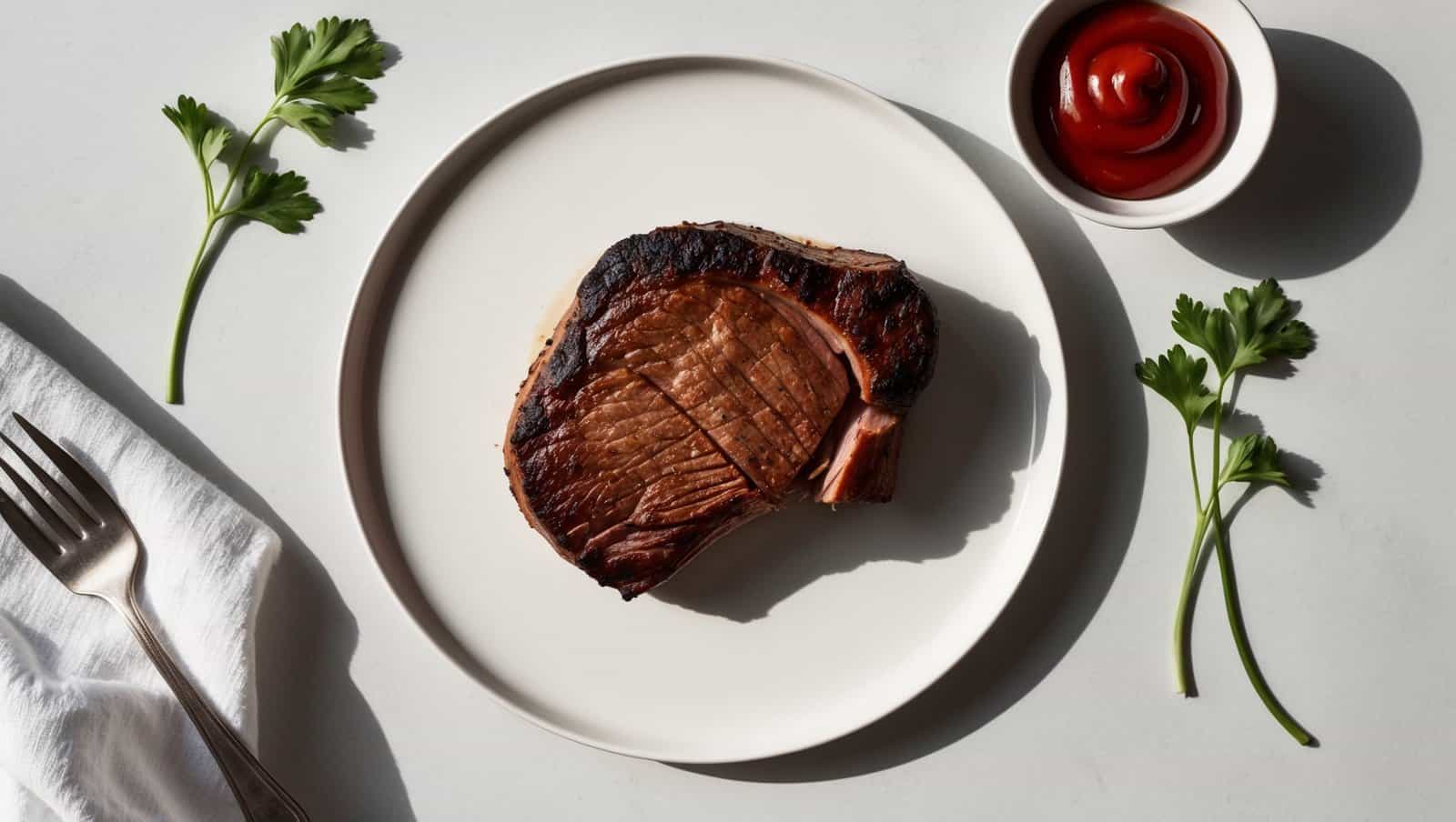 Well-Done Steak with Ketchup - Classic American | ReallyEats